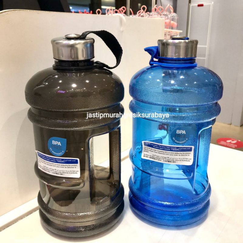 Jual LARGE PLASTIC COOL WATER BOTTLE 2,2L BOTOL MINUM MINISO BOTOL ...