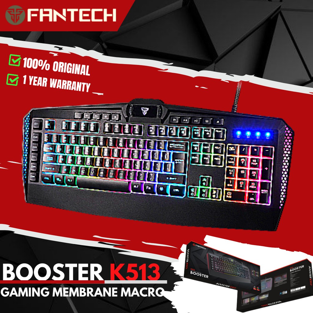 Jual KEYBOARD GAMING RGB Fantech BOOSTER K513 Keyboard Gaming Membrane ...