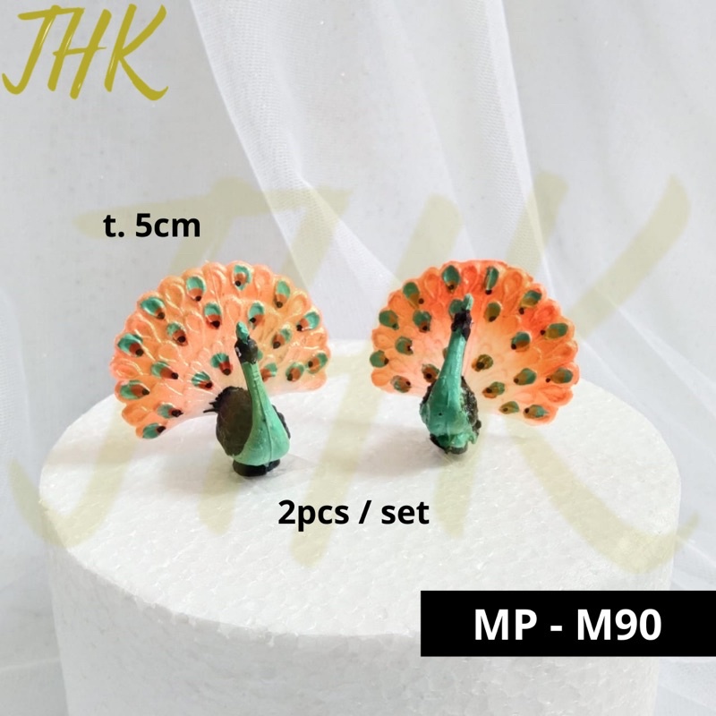 Jual MP M90 - Hiasan Kue Cake Topper Patung figurine Merak | Shopee ...