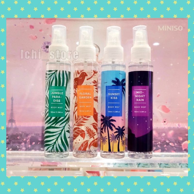 Jual Body Mist BEST SELLER MINISO | Body Mist Miniso | Body Mist ...