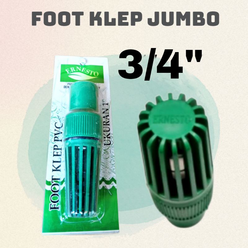 Jual Foot Klep PVC Jumbo Ernesto 3/4 inch / Foot Valve Pvc Jumbo 3/4 in ...