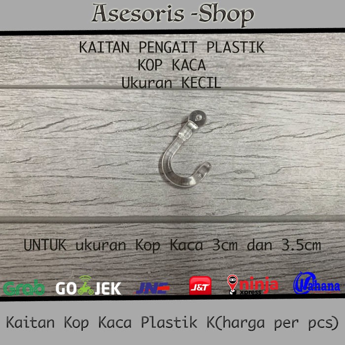 Jual Kaitan Kop Kaca Plastik ukuran KECIL per pcs | Shopee Indonesia