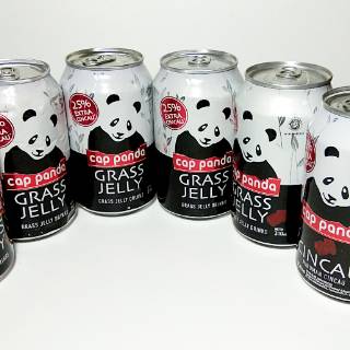 Jual Cap panda kaleng Minuman cincau grass jelly drinks 1klg 310ml ...