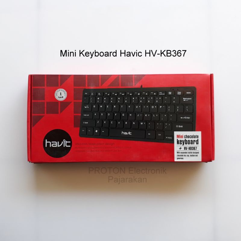 Jual Multimedia Key board HAVIC HV-KB367 Mini chocolate keyboard slim ...
