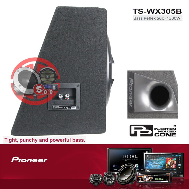 Pioneer TS-WX305B Bass Reflex Subwoofer 12 Inch | Shopee Indonesia