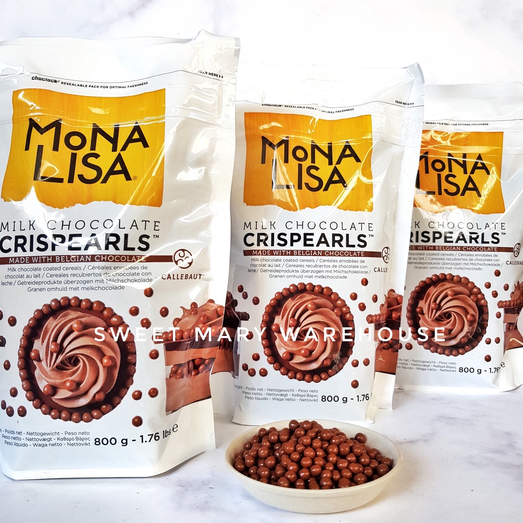 Jual Callebaut Crispearls Mona Lisa MILK Chocolate 100gr Cake Topping ...