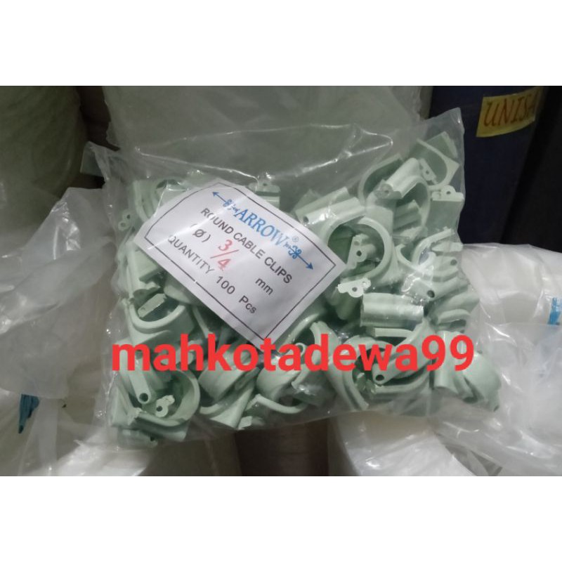 Jual klem pipa / clamp pipa Arrow ukuran 3/4 (100 pcs) Indonesia|Shopee ...