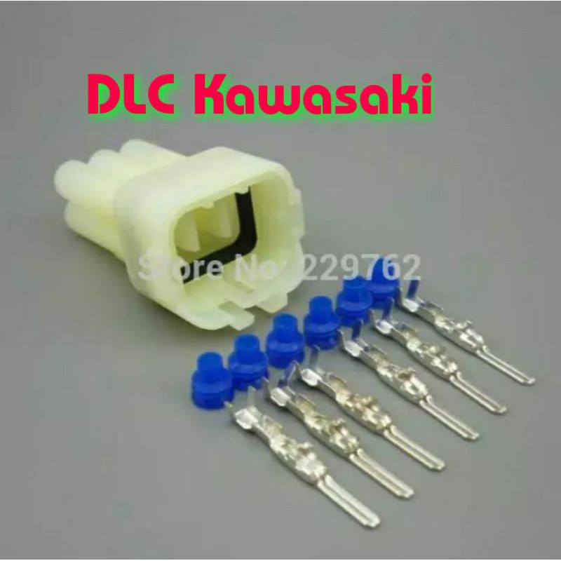 SOKET DLC KAWASAKI 6 PIN MALE SOKET DLC RESET SOKET DLC SHORT CONNECTOR ...
