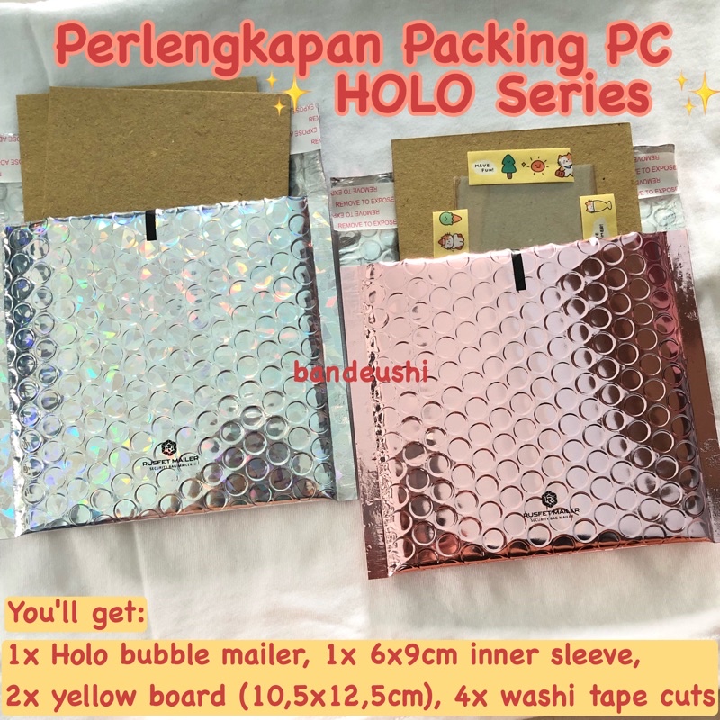 Jual PERLENGKAPAN PACKING PC PHOTOCARD HOLO SERIES ALAT PACKING PC KPOP ...