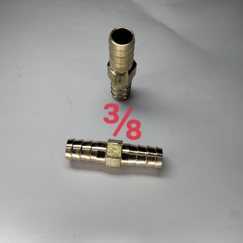 Jual nepel selang lurus nepel sambungan selang 3/8 Napel kuningan ...