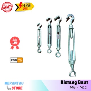 Jual Span Skrup M10 Baut Ristang Span Sekrup Turn Buckle Jarum Keras ...