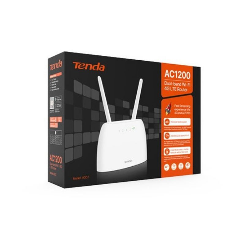 Jual Tenda 4G07 Router AC1200 Modem Wifi 4G LTE Dual Band Sim Card ...