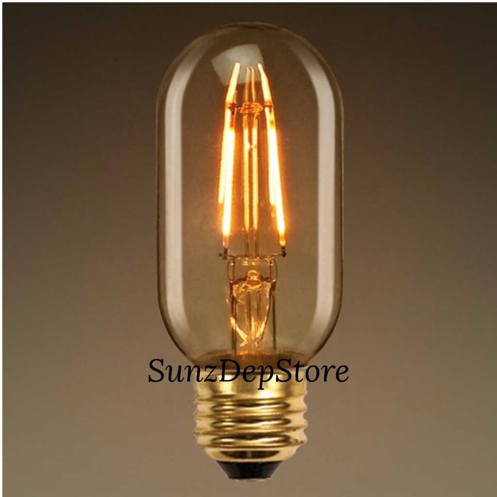 Lampu LED Filamen 4 watt Edison 4w / Filament LED 4 w bulb 4watt T45 ...