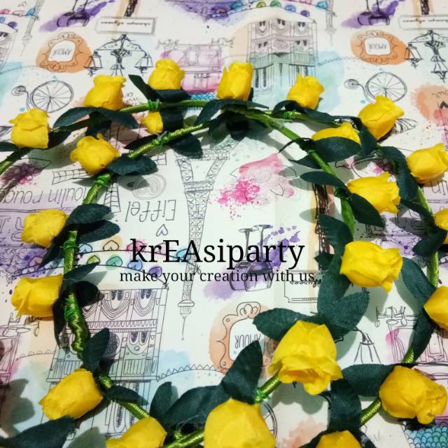 Jual Mahkota Bunga Kuning / Flower Crown / Crown Flowers | Shopee Indonesia