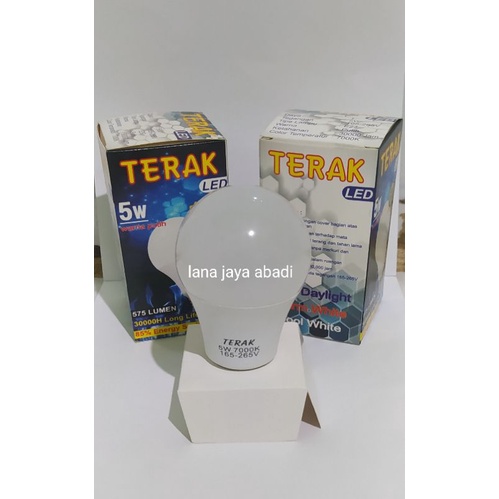 Jual Lampu LED bulat ( bulb) 5watt merk Terak | Shopee Indonesia