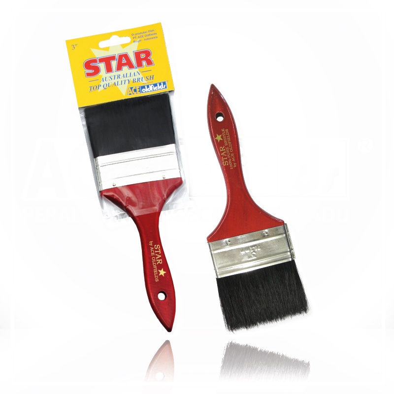 Jual Ace Oldfields - Star Brush / Kuas Star Bulu Hitam | Shopee Indonesia