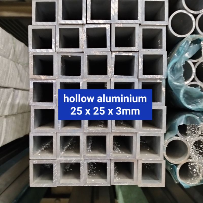 Jual Hollow Aluminium 25 x 25 x 3mm / holo alumunium harga per 10cm ...