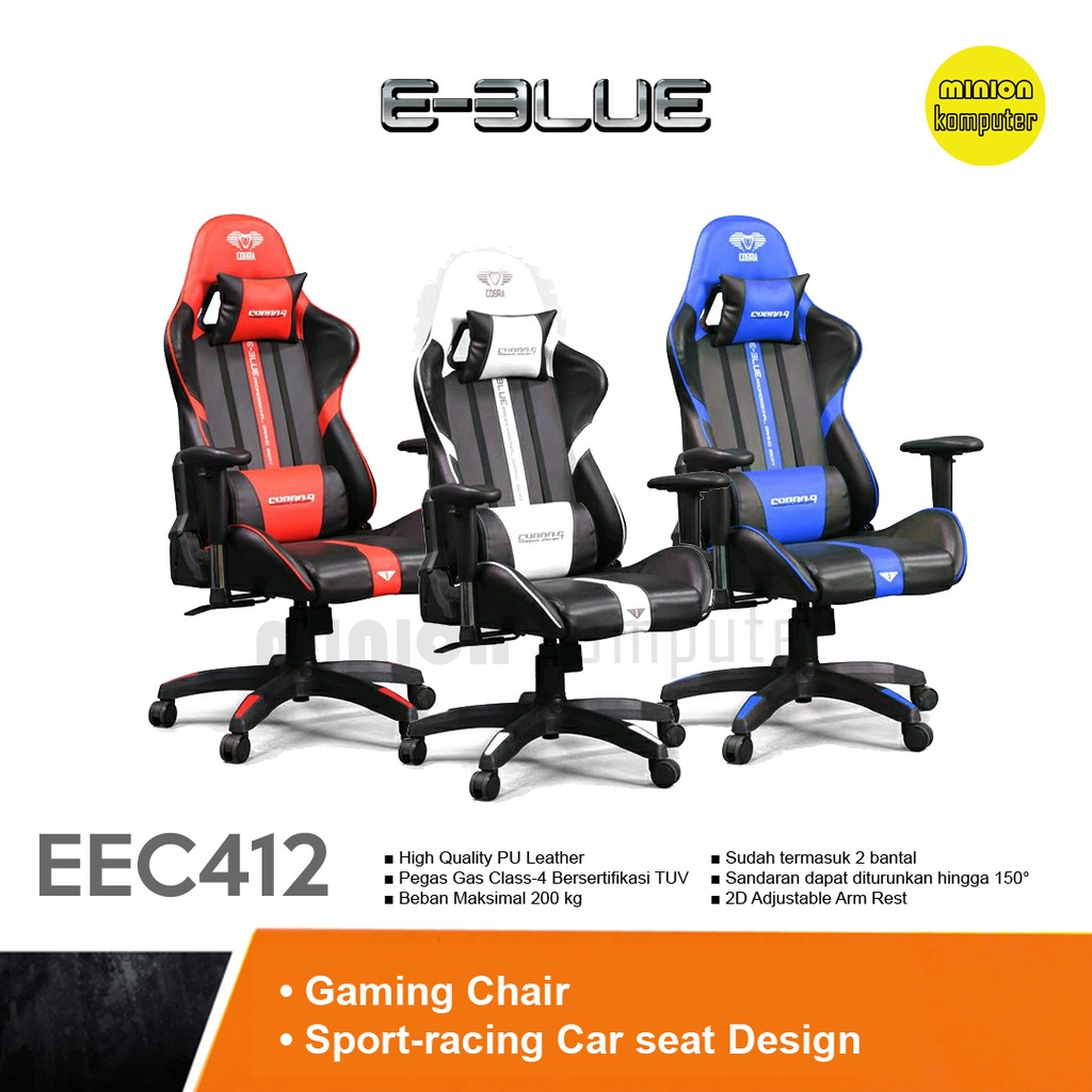 Jual E-Blue Cobra EEC412 Gaming Chair / Kursi Gaming | Shopee Indonesia