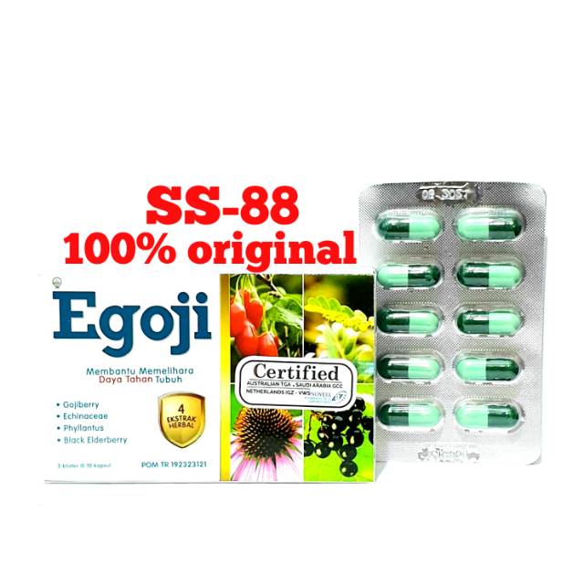 Jual EGOJI KAPSUL ( MEMELIHARA DAYA TAHAN TUBUH ) | Shopee Indonesia