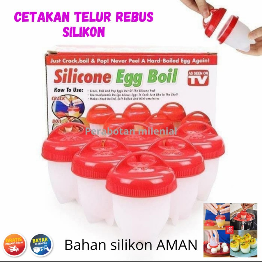 Jual Cetakan telur rebus silikon Silicone Egg Boil Kreasi Telur Rebus ...