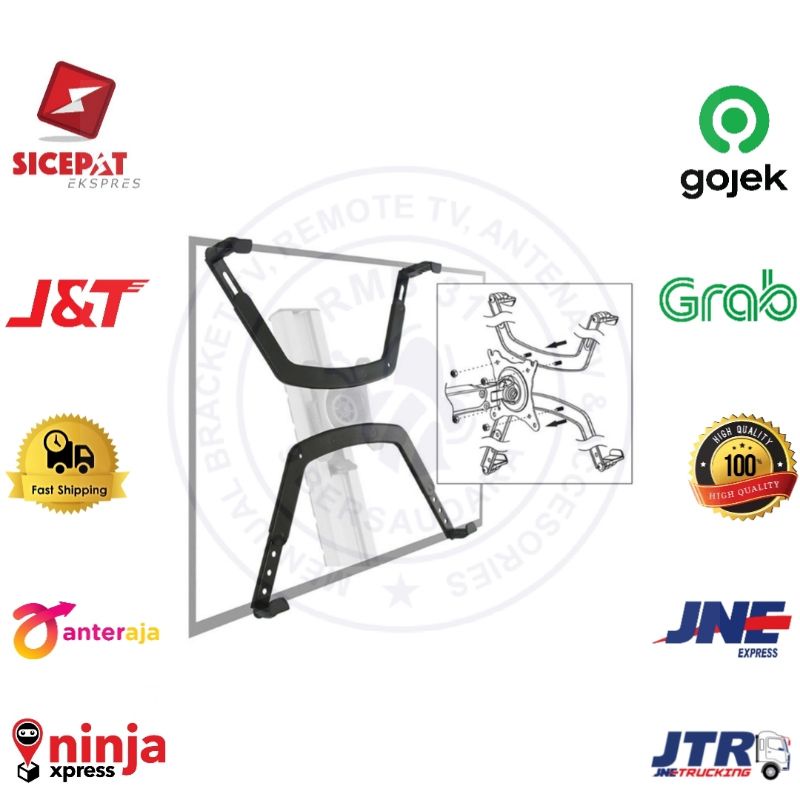 Jual Bracket Braket Monitor LCD LED Monitor Extended Adapter Vesa ...