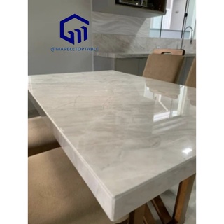 Jual Meja Makan Marmer | Marble Countertops | Dining Table | Bianco ...
