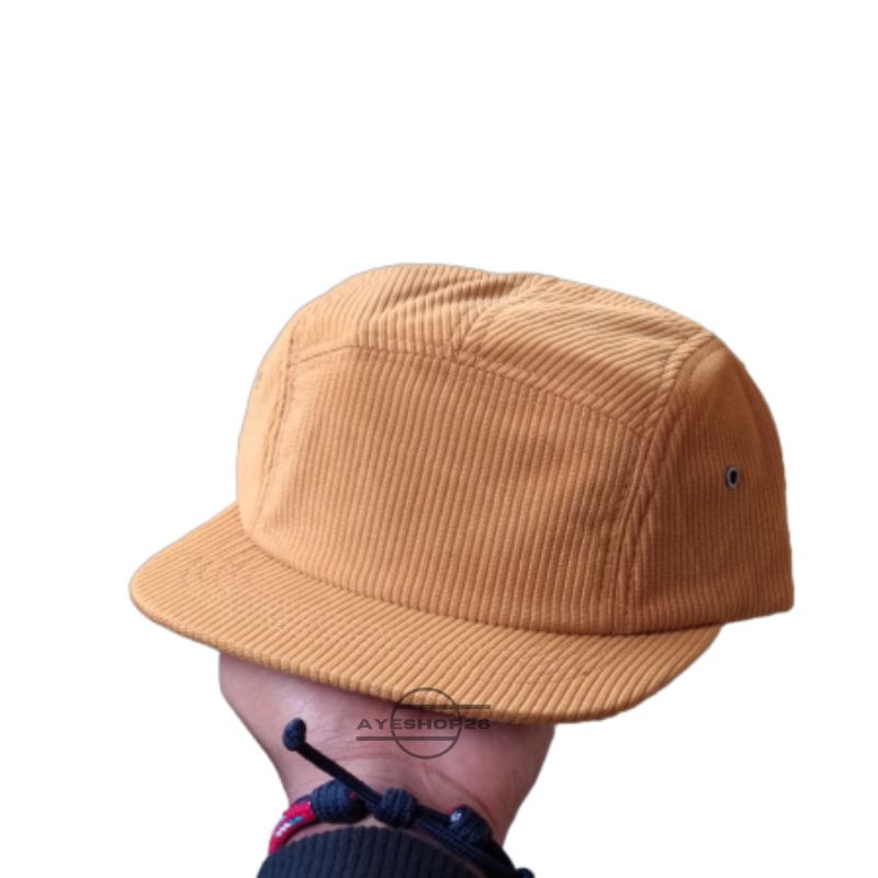 Jual TOPI 5 PANEL POLOS CORDUROY | Shopee Indonesia