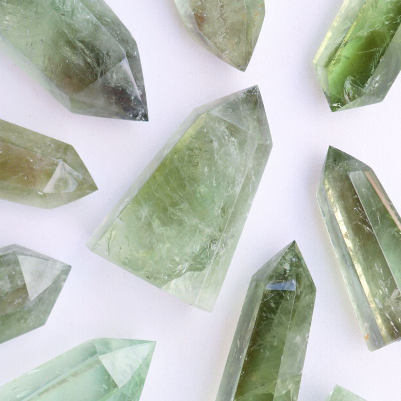 Jual Prasiolite Quartz ( Green Amethyst ) Crystal Tower / Batu Kristal ...