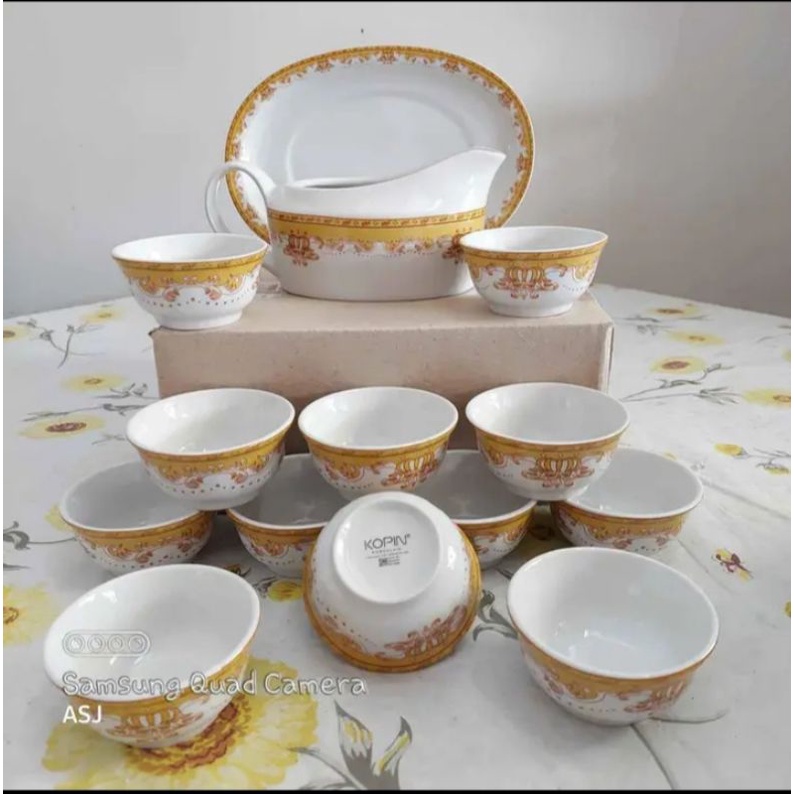 Jual mangkok cuka set keramik mahkota | Shopee Indonesia