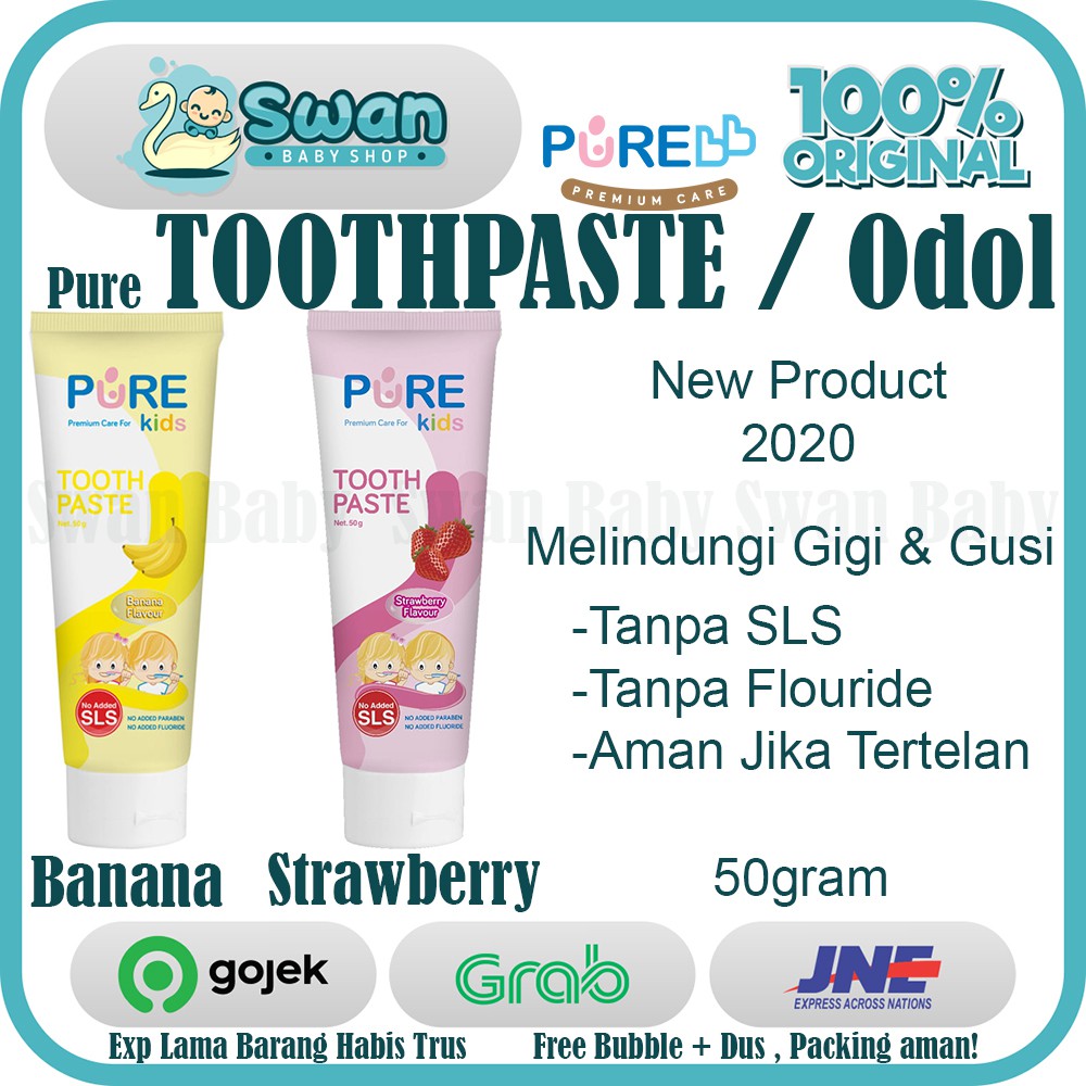 Jual PURE Kids Toothpaste 50gr Pasta Gigi Anak / Odol Pure Indonesia ...