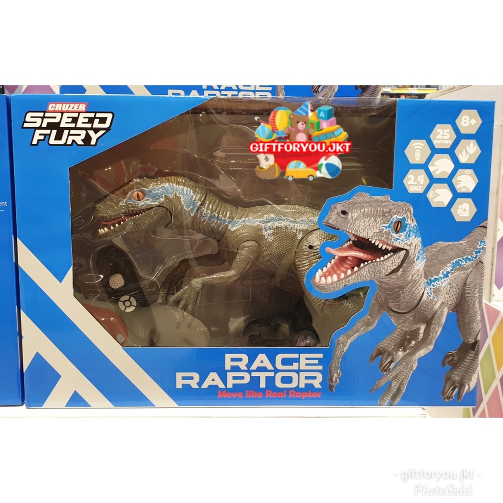 Jual Cruzer Speed Fury Rage Raptor Mainan Dinosaurus Remote Toy ...