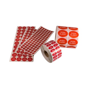 Jual STIKER LASA DAN HIGH ALERT 20X10 MM OVAL | Shopee Indonesia