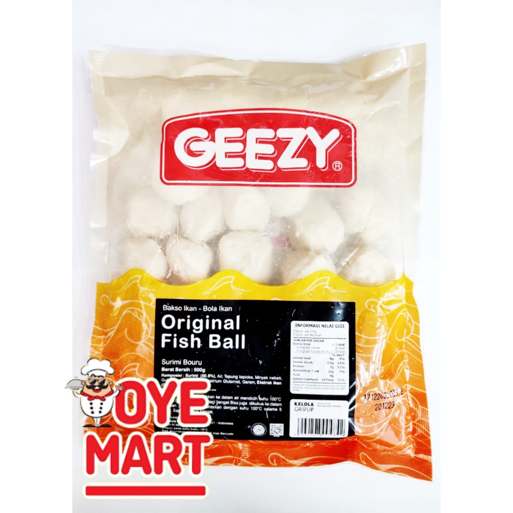 Jual GEEZY ORIGINAL FISH BALL 500GR / BAKSO IKAN | Shopee Indonesia