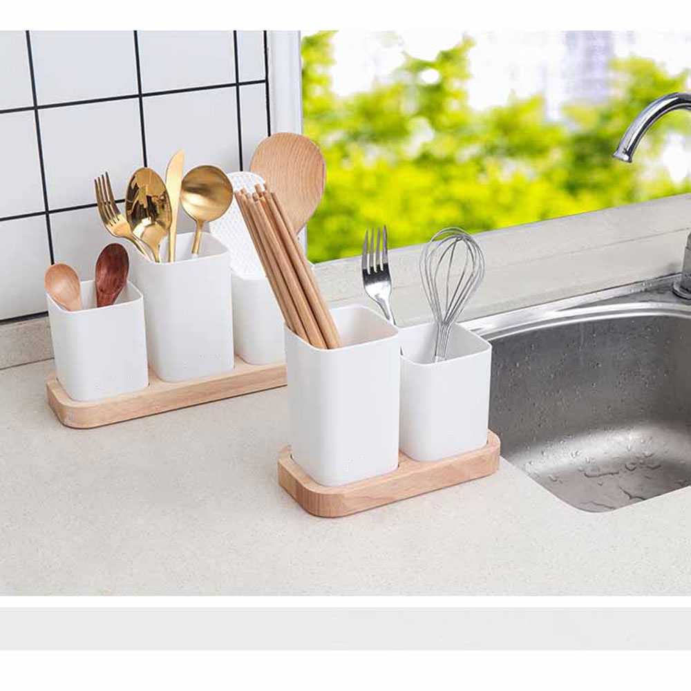 Jual Rak Tempat Alat Makan Estetik Murah / Rak Organizer Dapur Tempat ...