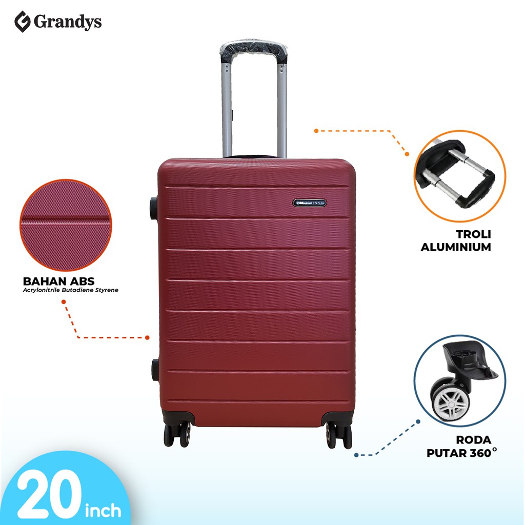 Koper Kabin Koper 20 inch Grandys ABS Hardcase Murah, koper travel, tas ...