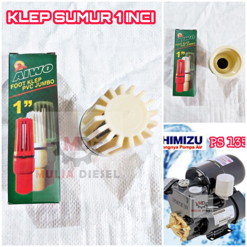 Jual Klep Sumur Saringan Sok drat Pipa Foot Klep PVC JUMBO 1 inci ...