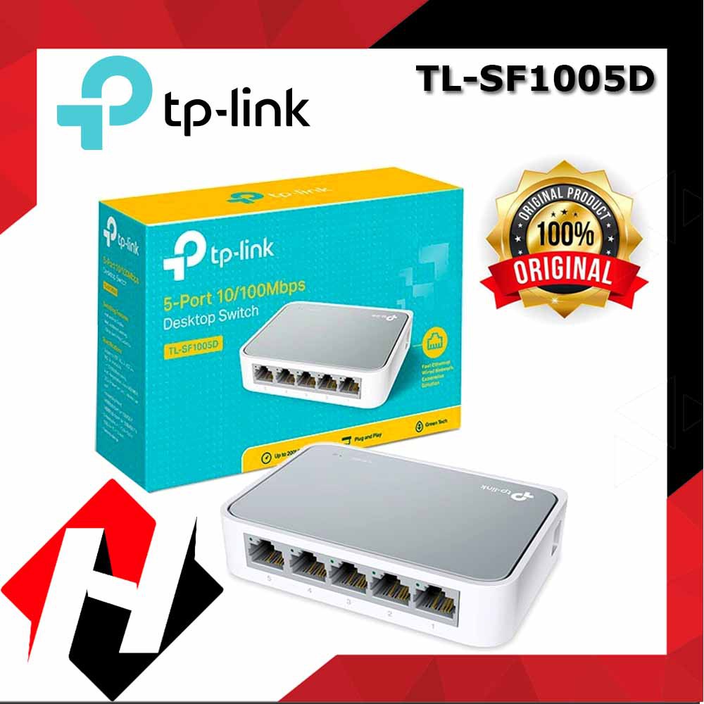 Jual Tp-Link Switch HUB 5 Port TL-SF1005D 10/100Mbps Ethernet Switch / 5-Port 10/100Mbps Desktop ...