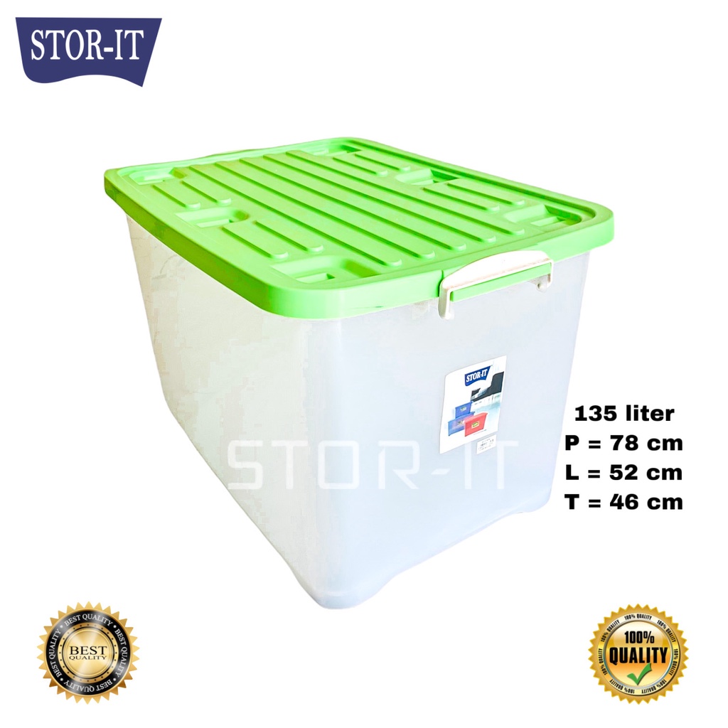 Jual CONTAINER BOX PLASTIK TRANSPARAN 135LT MULTINDO - ( KHUSUS GOJEK ...