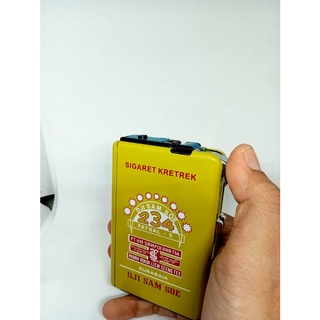 Jual Kotak Rokok Plus Korek Api Motif Djisamsoe Kuning/Penyimpanan ...