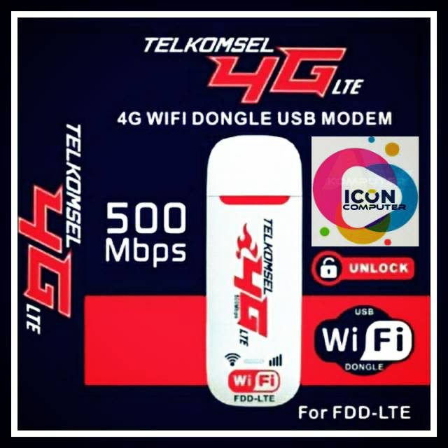 Jual Modem WiFi 4G Lte Telkomsel Flash 500Mbps Unlock All GSM [BEST ...