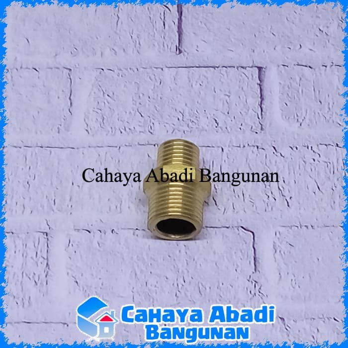 Double Nepel Kuningan 3/8" x 1/4" Dobel Nepel | Shopee Indonesia