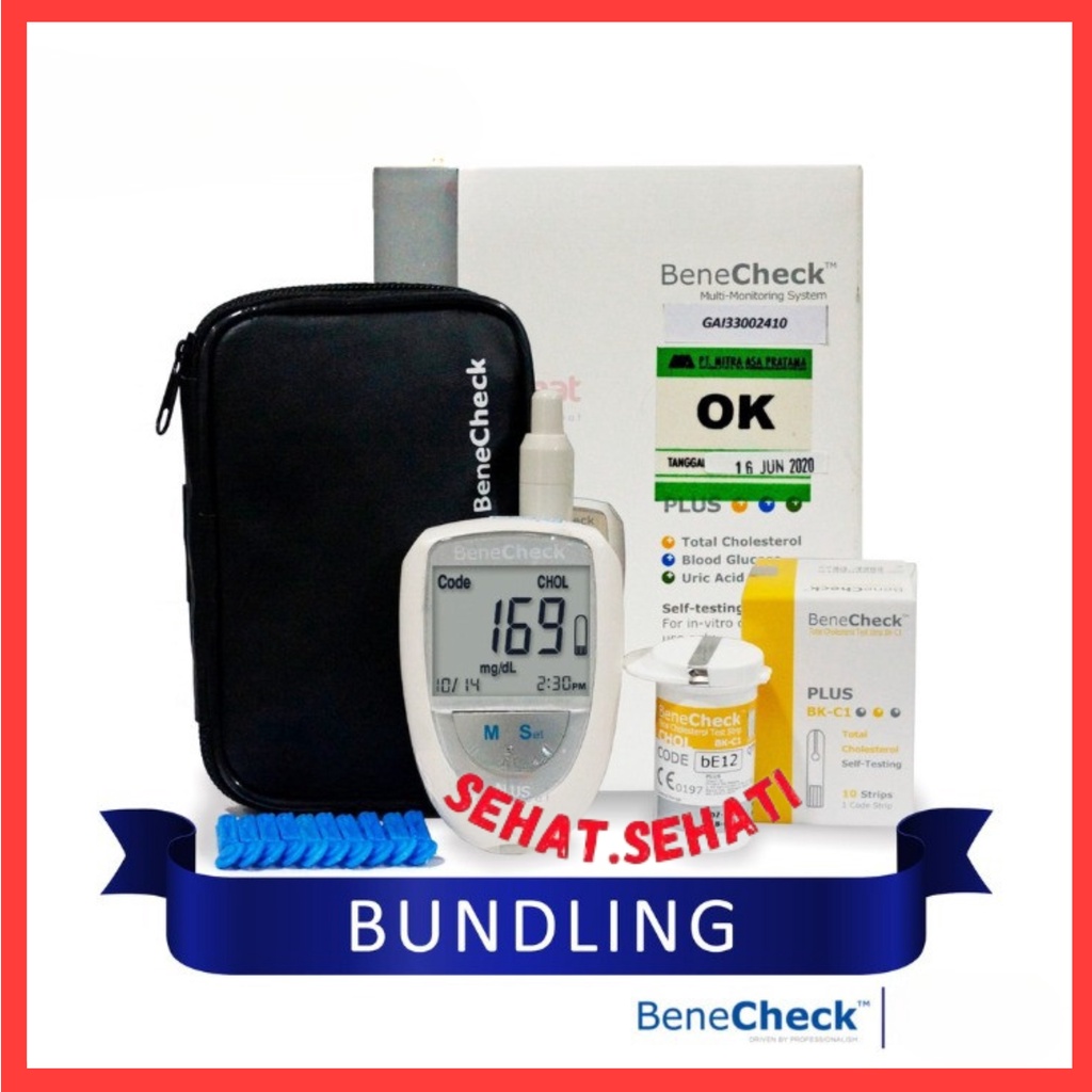 Jual Alat Cek Darah - BeneCheck PLUS Alat Screening Dan Strip ...