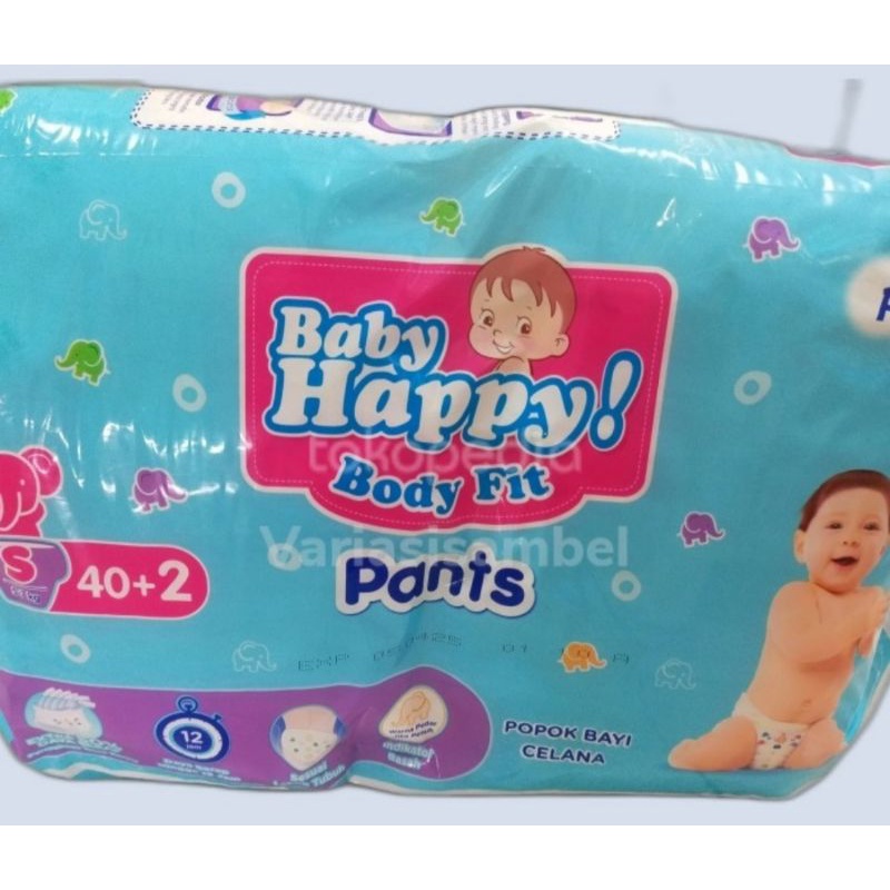 Jual Pampers/Diapers Baby Happy Body Fit Pants S40+2 | Shopee Indonesia