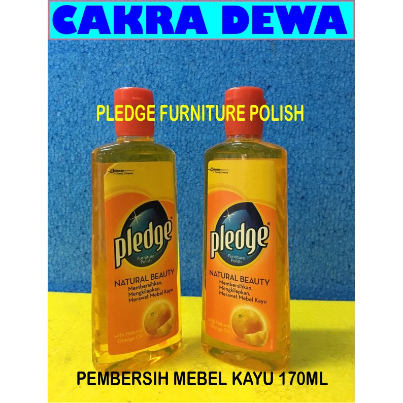 Jual Pembersih Furniture kayu PLEDGE POLISH ORANGE kemasan 170 ml ...