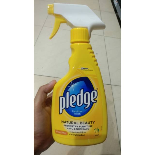 Pledge Liquid Spray Furniture Polish Lemon 450 ml | Shopee Indonesia