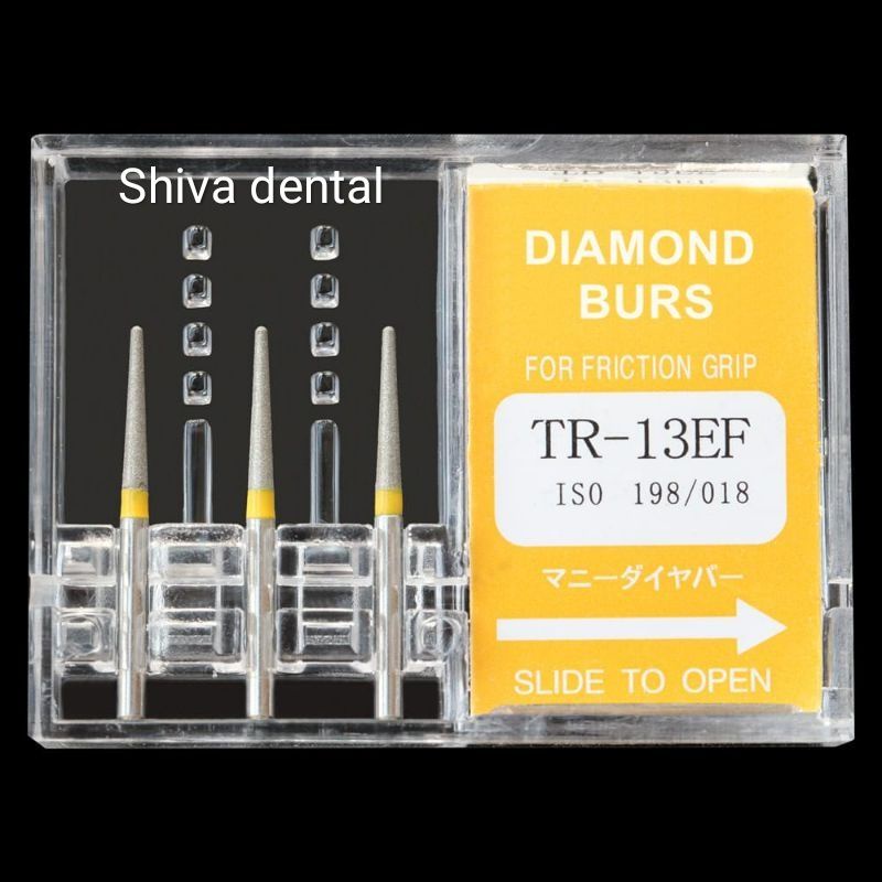 Jual Dental diamond bur TR 13 EF isi 3 / tapered round extra fine ...