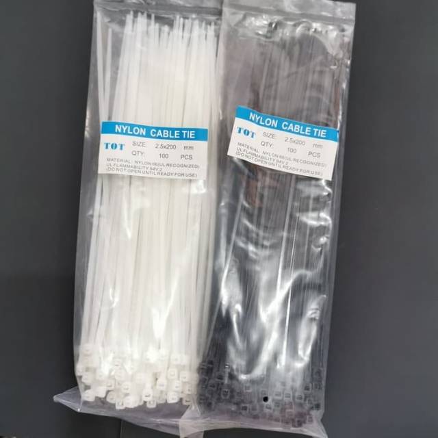Jual Tali tis / kabel tis / cable tie / tali rivet 200mm | Shopee Indonesia