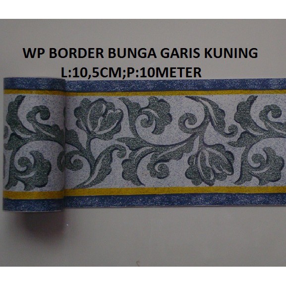 Jual wallpaper border batik biru garis kuning | Shopee Indonesia