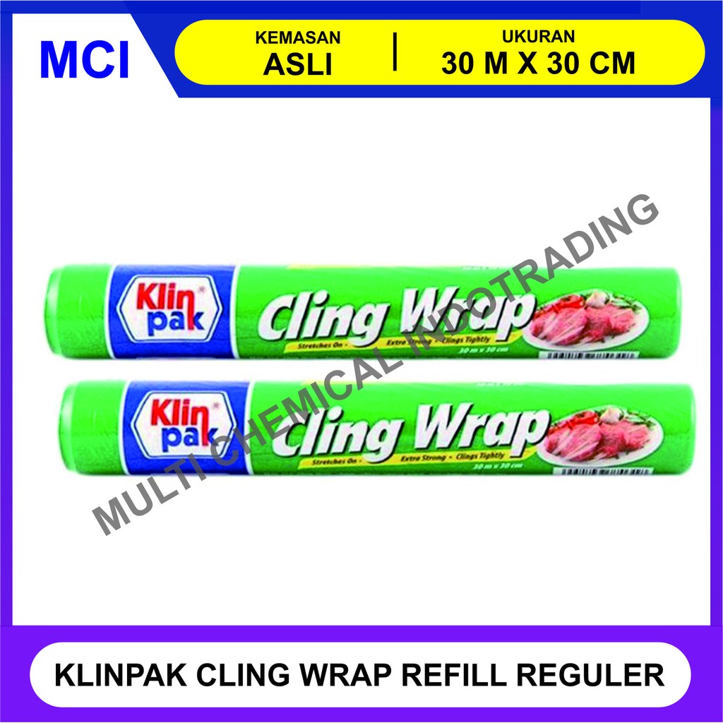 Jual KLIN PAK CLING WRAP REFILL 30 M X 30 CM | Shopee Indonesia