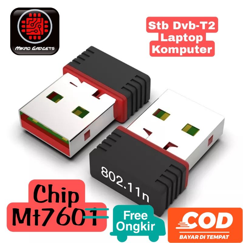 Jual Usb wifi adapter Mt7601 Mini 802.11N B/G/N stable 150Mbps STB Dvb ...
